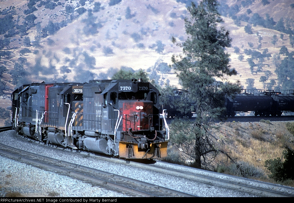 A Mix of EMD 40-series Ready to Pulling "Cans" Up the Hill and Around the Loop